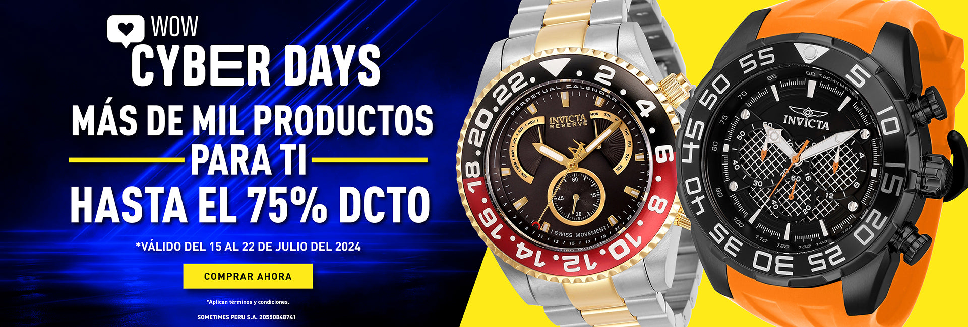 Relojes Invicta Perú